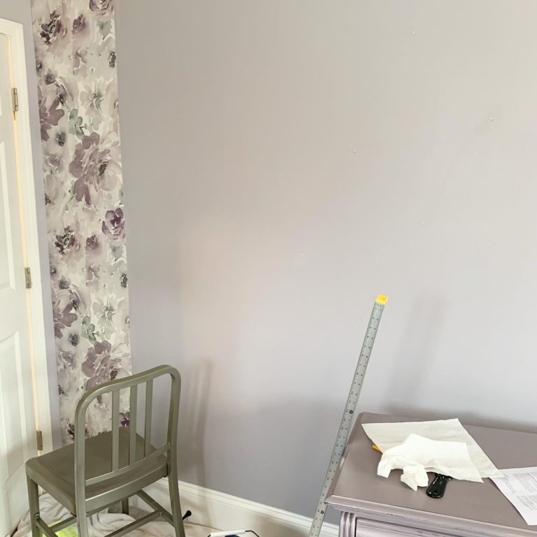 Creating a feature wall with wallpaper - a little kooky