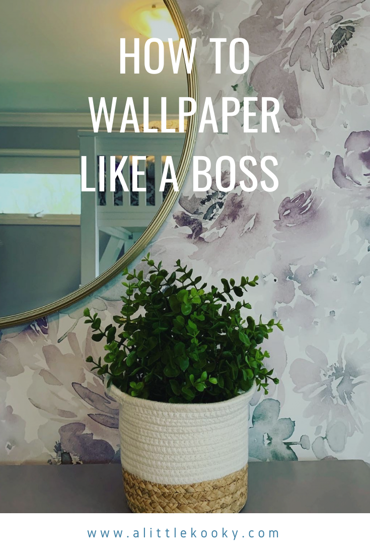 Creating a feature wall with wallpaper - a little kooky